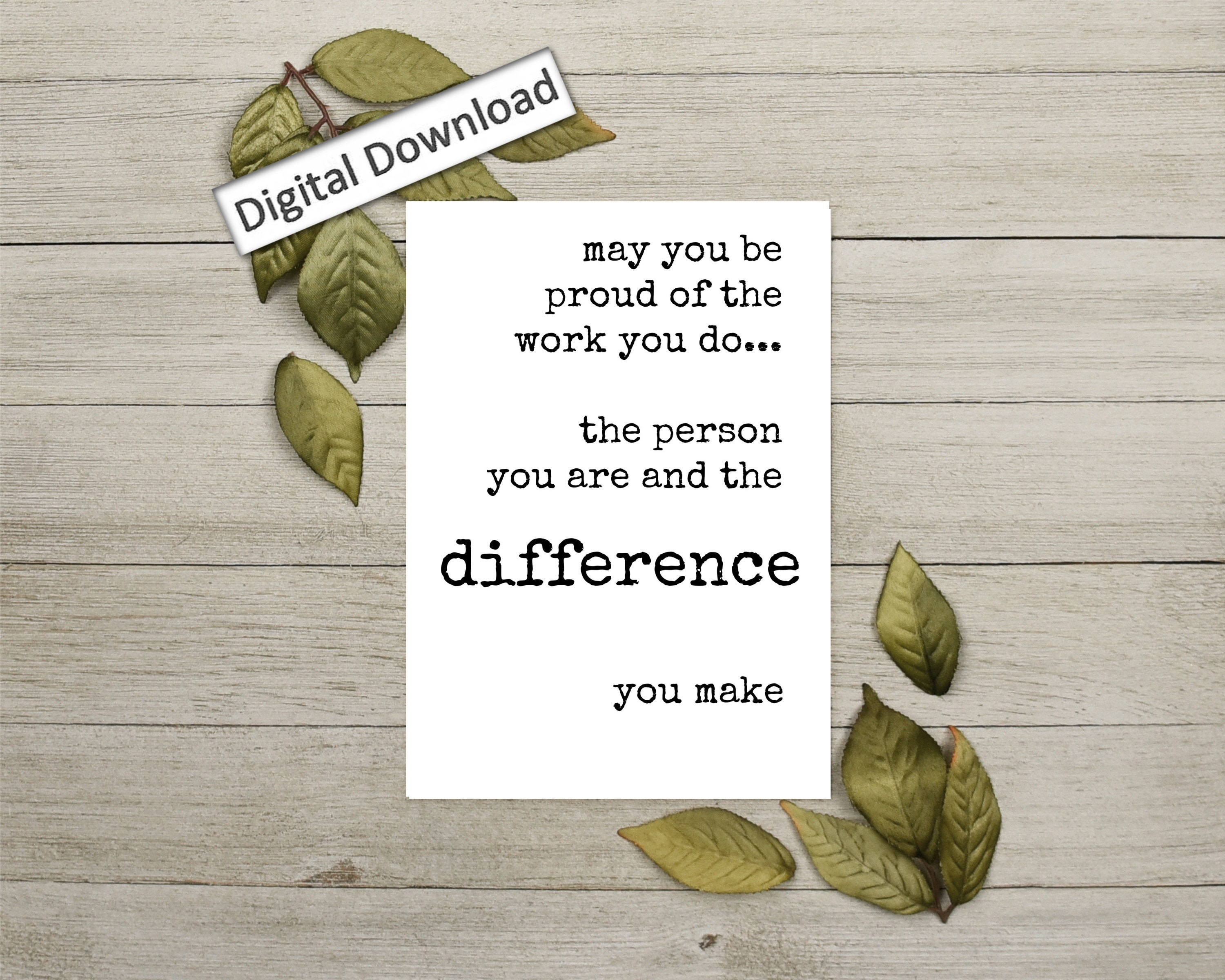 4x6 Coworker Appreciation Printable Card, Be Proud, Acknowledgement ...