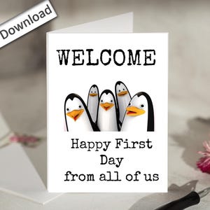 New Employee Welcome Card: Printable Team Appreciation (4x6 Digital ...