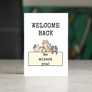 Printable Welcome Back Card: Minimalist Design for Coworker, School ...