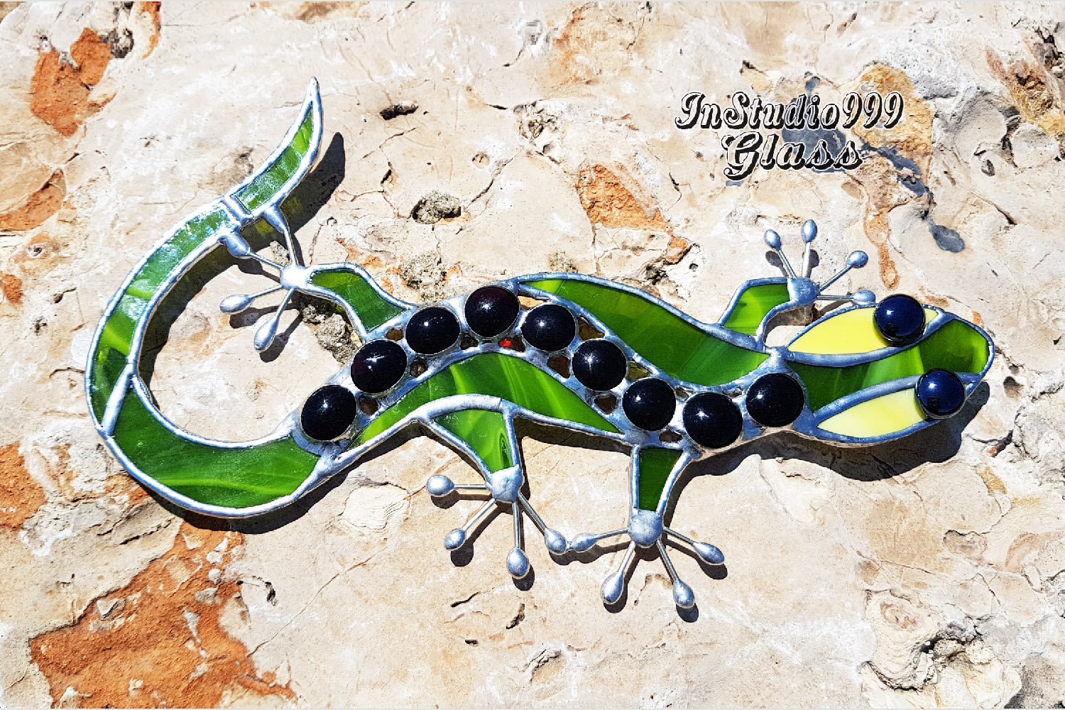 Lizard Mini Figurines, Glass Salamander Hangings, Outdoor Garden ...