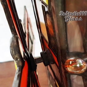 Fairy Windmill Stained Glass Nightstand Lamp Garden Decor - Etsy