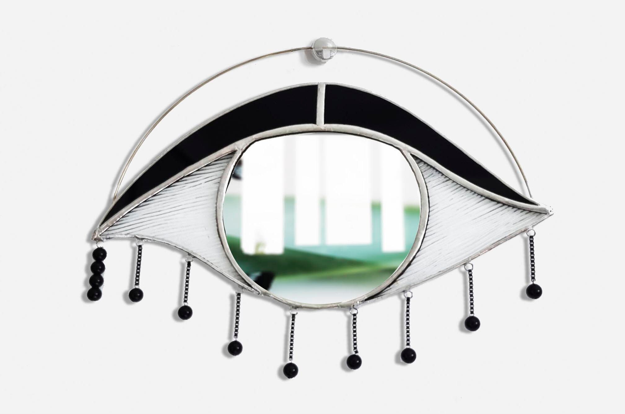Boho Stained Glass Eye Mirror: Decorative Evil Eye Decor - Etsy Australia