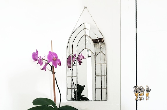 Cathedral Arched Glass Mirror in Gothic Style Wall Silver | Etsy