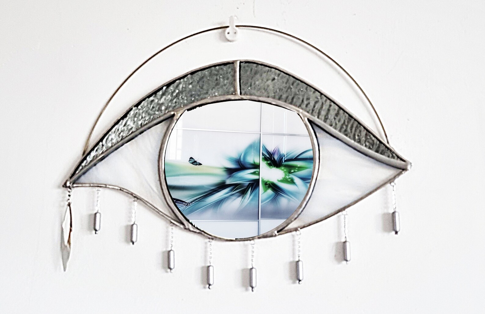 Boho Stained Glass Eye Mirror Decorative Evil Eye Decor All - Etsy