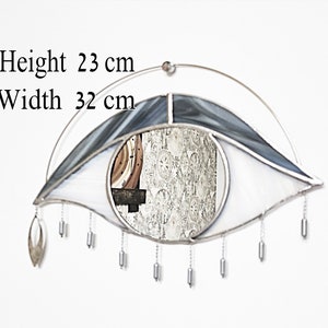 Boho Stained Glass Eye Mirror: Decorative Evil Eye Decor - Etsy