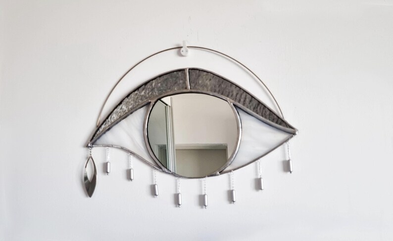 Boho Stained Glass Eye Mirror Decorative Evil Eye Decor All - Etsy