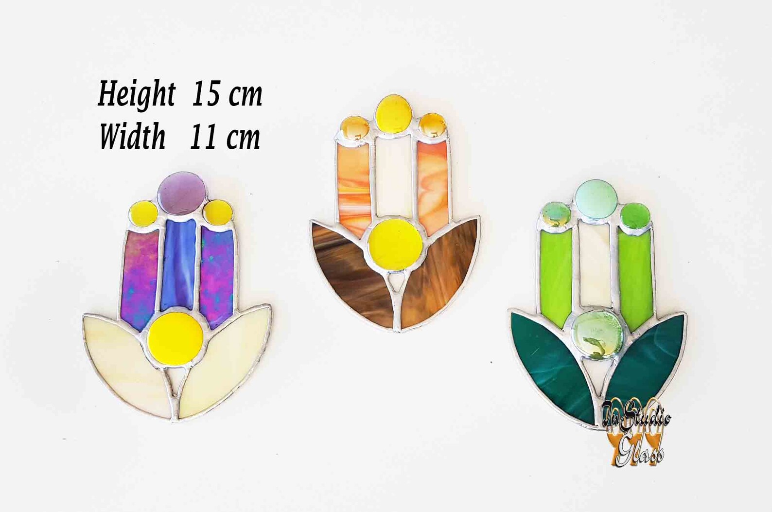 Jewish Stained Glass Hamsa Hand of Fatima Judaica Wall Decor - Etsy