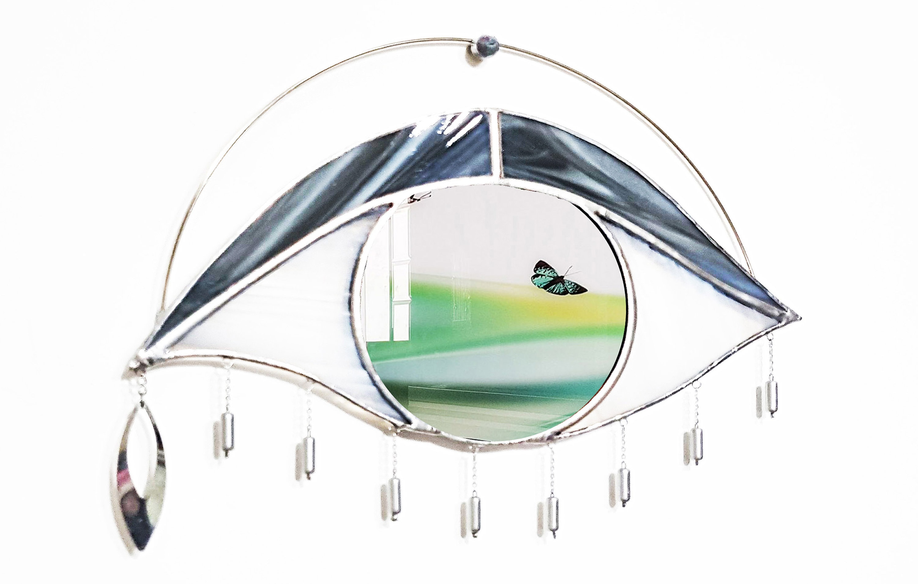 Boho Stained Glass Eye Mirror: Decorative Evil Eye Decor - Etsy Australia