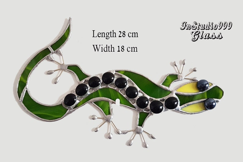 Lizard Mini Figurines Glass Salamander Hangings Outdoor - Etsy