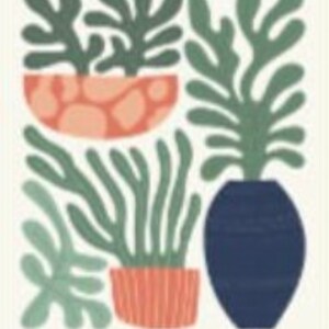 Mid Century Modern Note Card Set Architectural Landscape blank Card ...