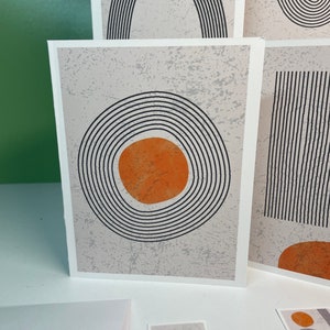 Mid Century Modern Note Card Set With Envelopes blank Note Card Set 8 ...