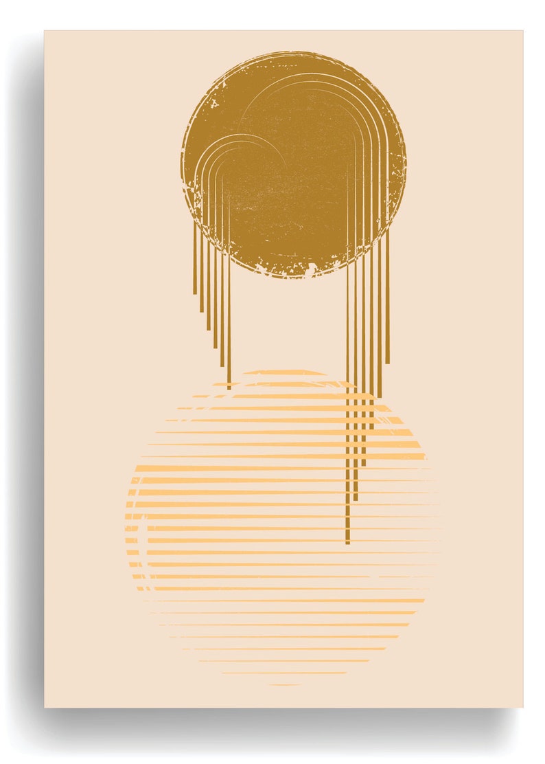 Mid Century Modern Note Card Set: Abstract Geometric Art, Gift Boxed - Etsy