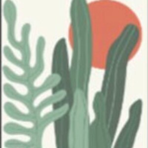 Mid Century Modern Note Card Set Architectural Landscape blank Card ...