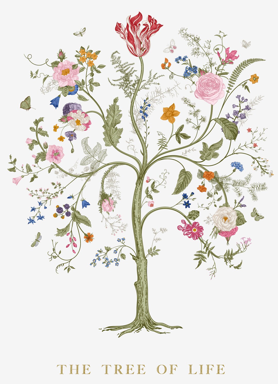 Note Card Set Tree of Life Note Cards 12 Floral Cards-envelope W ...