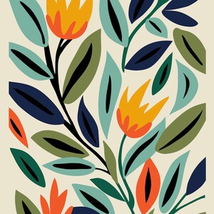 Poster Modern Floral Poster Set of 4/8 or Individual Posters,mid ...