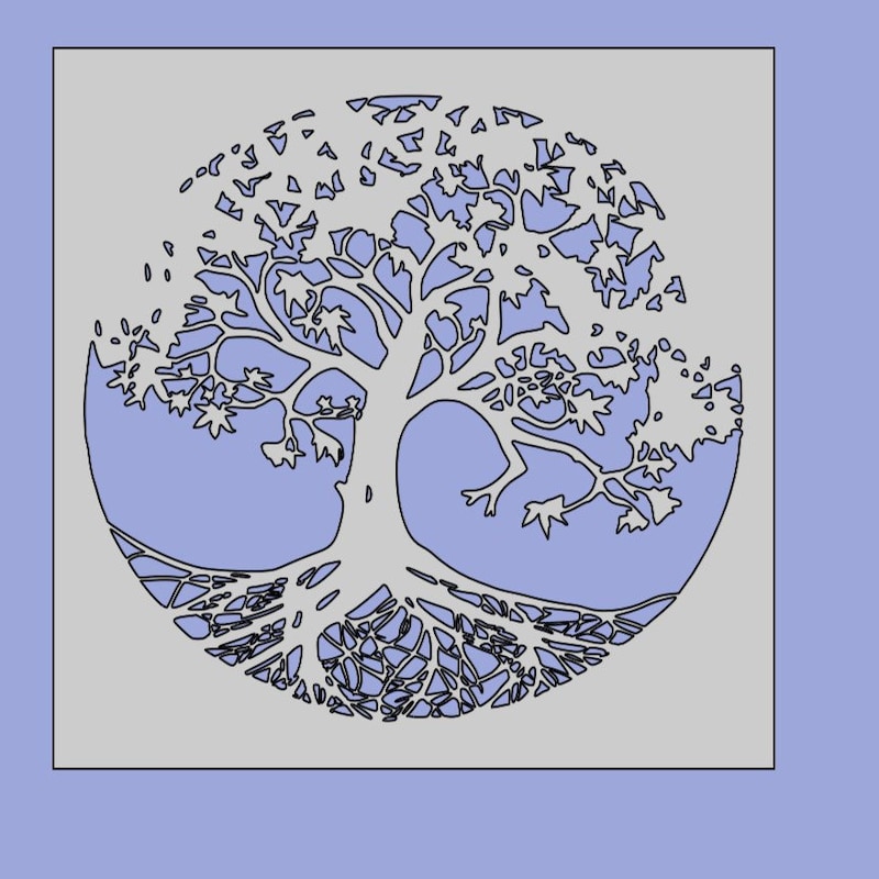 Tree of Life Stencil - Etsy