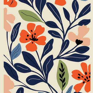 Poster Modern Floral Poster Set of 4/8 or Individual Posters,mid ...