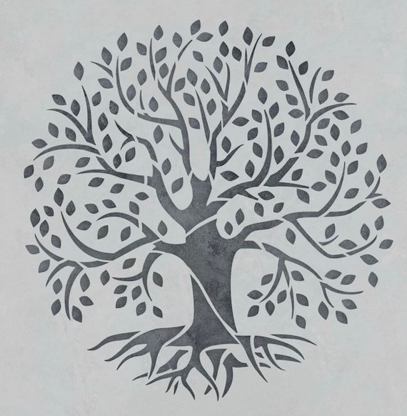 Tree of Life Stencil Mylar Reusable Chose Your Size for - Etsy