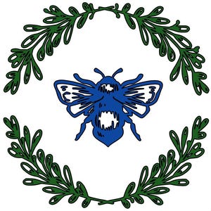French Bee Stencil- Crown,laurel Wreath,bee,french Country-use With ...