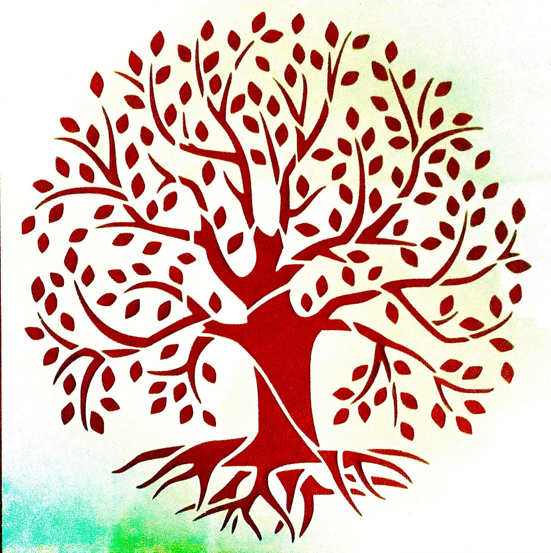 Tree of Life Stencil Mylar Reusable Chose Your Size for - Etsy