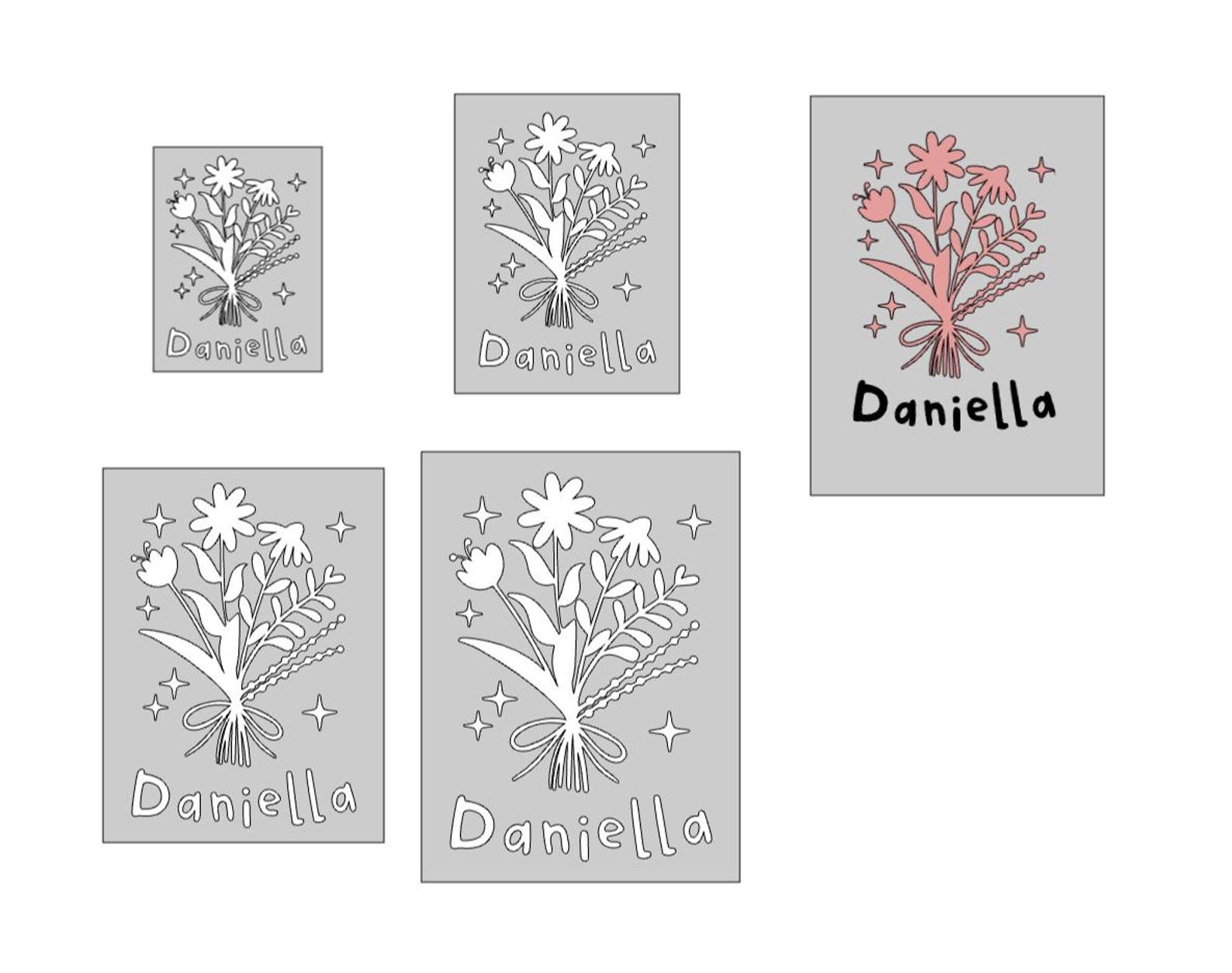 Wildflower Stencil Spring Flower Stencil Your Wall,sign, Art, Fabric ...