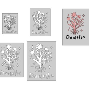 Wildflower Stencil Spring Flower Stencil Your Wall,sign, Art, Fabric ...