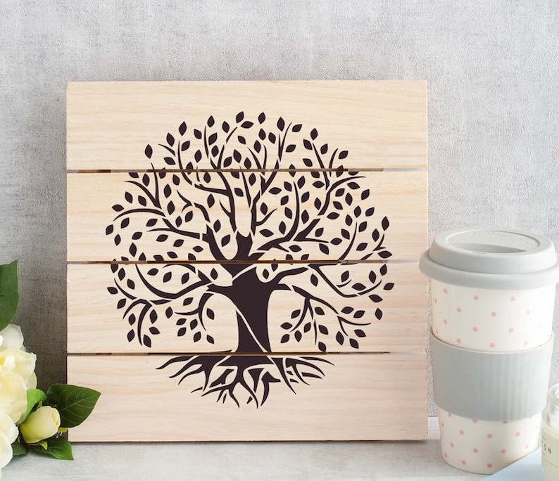 Tree of Life Stencil Mylar Reusable Chose Your Size for - Etsy
