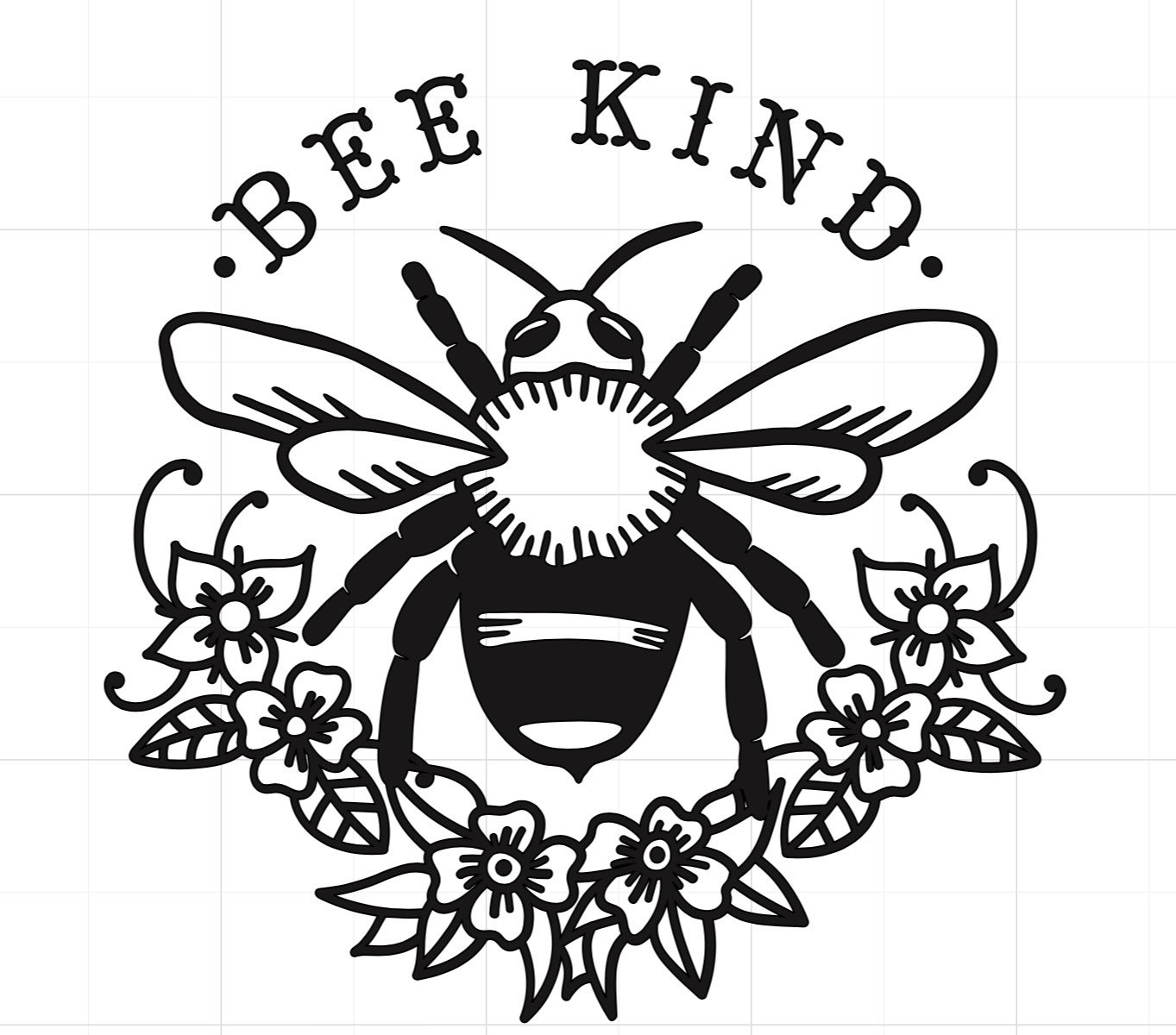 Bee Kind Adhesive Stencil-honey Beebee Kindgarden Bee-custom - Etsy