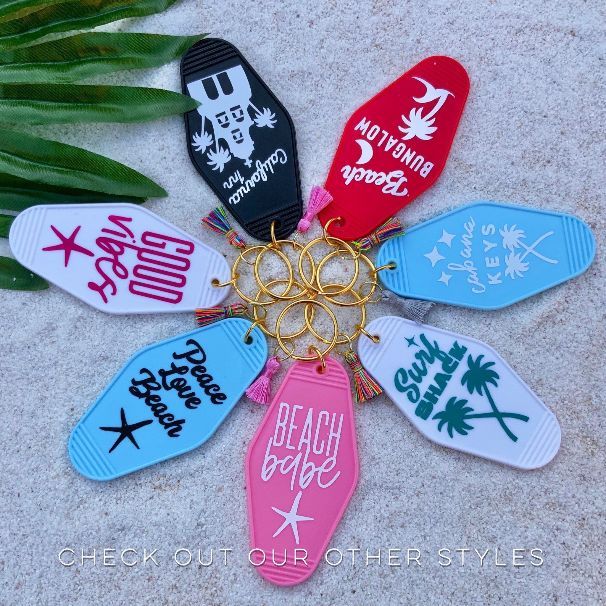 Motel Keychain, Beach Keychain Fob, Hawaiian Keychain, Best Friend ...