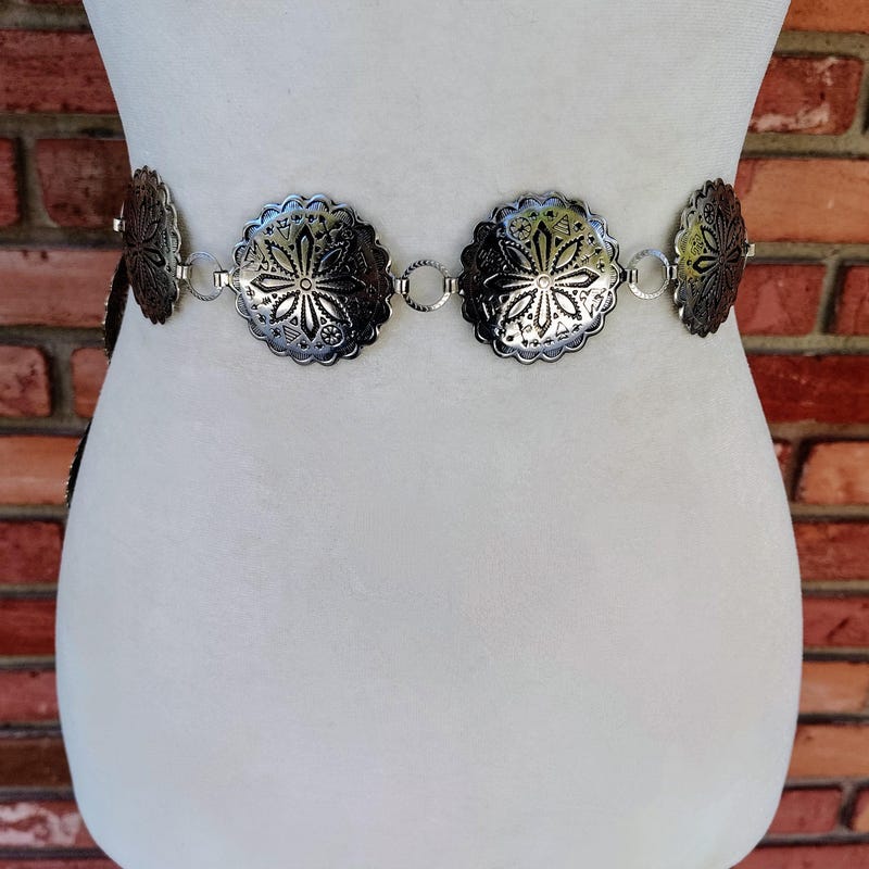 Large Concho Belt - Etsy