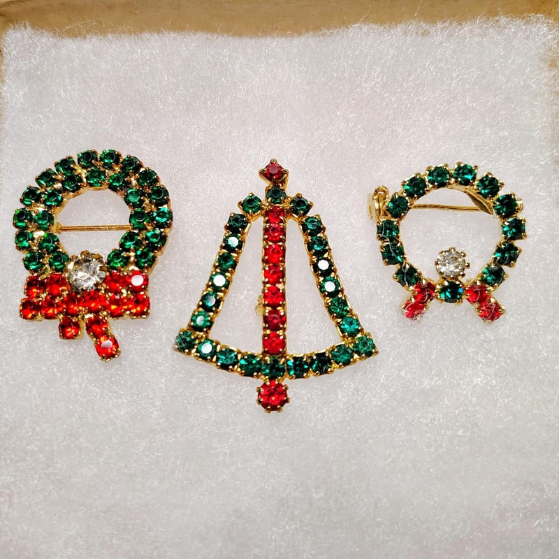 Rhinestone Pins - Etsy