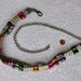 Vintage Beaded Chain Belt Gold Metal Textured Links Colorful - Etsy