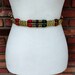 Vintage Beaded Chain Belt Gold Metal Textured Links Colorful - Etsy