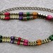 Vintage Beaded Chain Belt Gold Metal Textured Links Colorful - Etsy