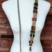 Vintage Beaded Chain Belt Gold Metal Textured Links Colorful - Etsy
