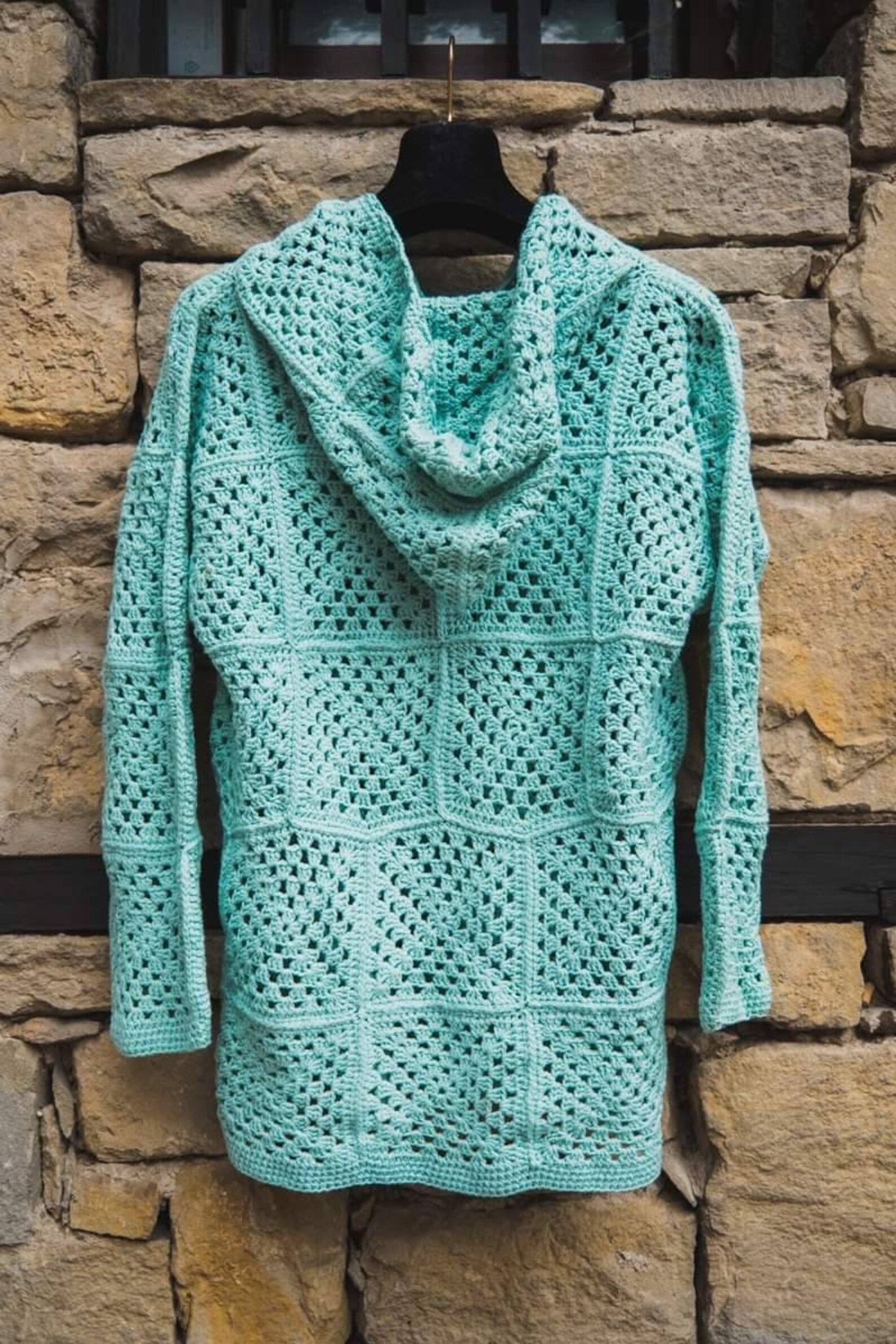 Granny Square Sweater, Crochet Sweater, Boho Sweater, Summer Sweater ...