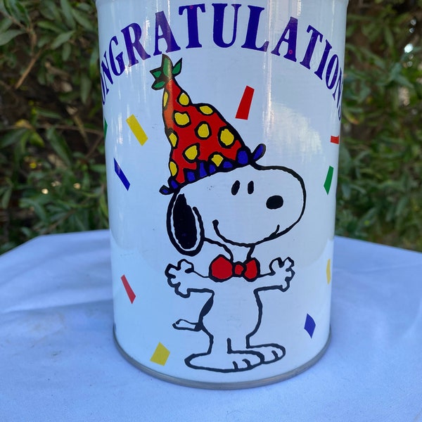 Vintage Snoopy Tin - Etsy