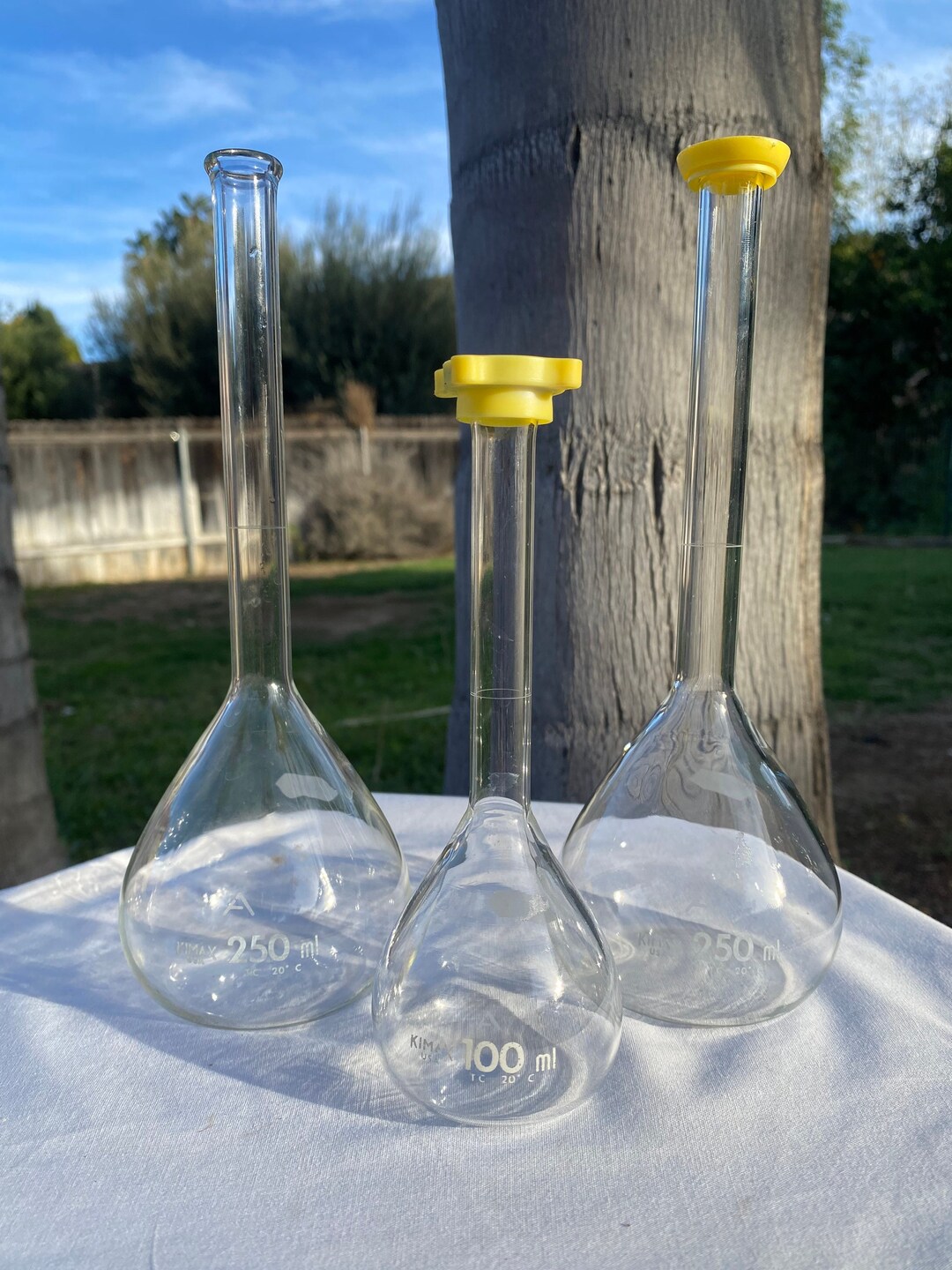 Vintage KIMAX Glass Volumetric Flasks, Beakers - Etsy