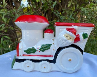 Ceramic Santa Train - Etsy