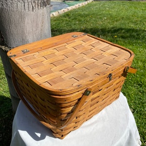 Vintage West Rindge Baskets, Inc Picnic Basket, 1940s Pie Basket - Etsy