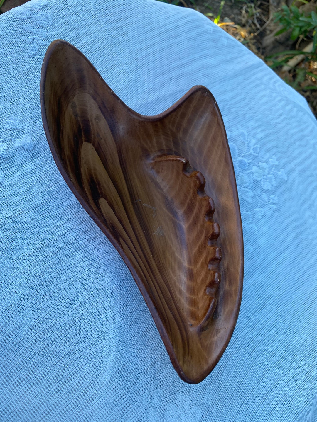 Vintage Mid Century Atomic Boomerang Faux Wood Ashtray - Etsy