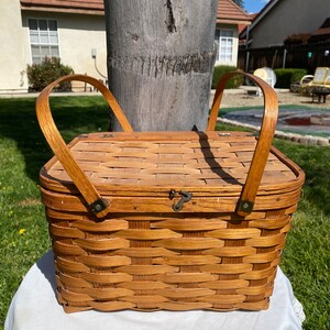 Vintage West Rindge Baskets, Inc Picnic Basket, 1940s Pie Basket - Etsy