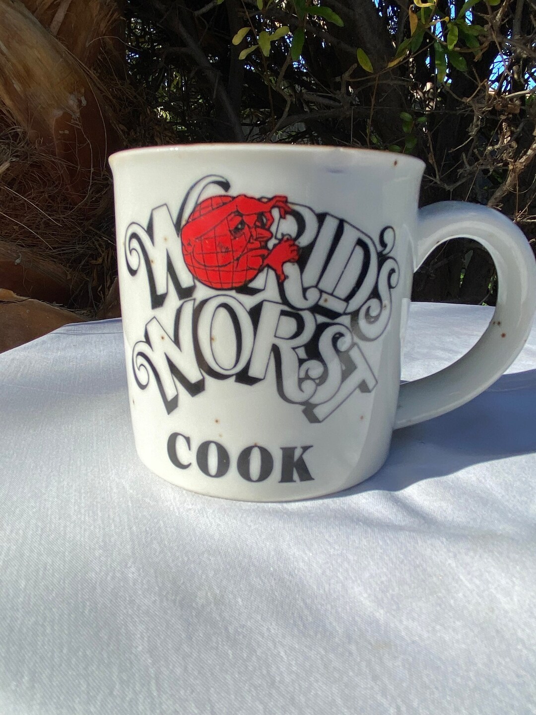 Vintage 1970s World Worst Cook Stoneware Globe Coffee Mug - Etsy