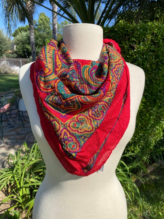 Vintage 60s scarf wrap - Gem
