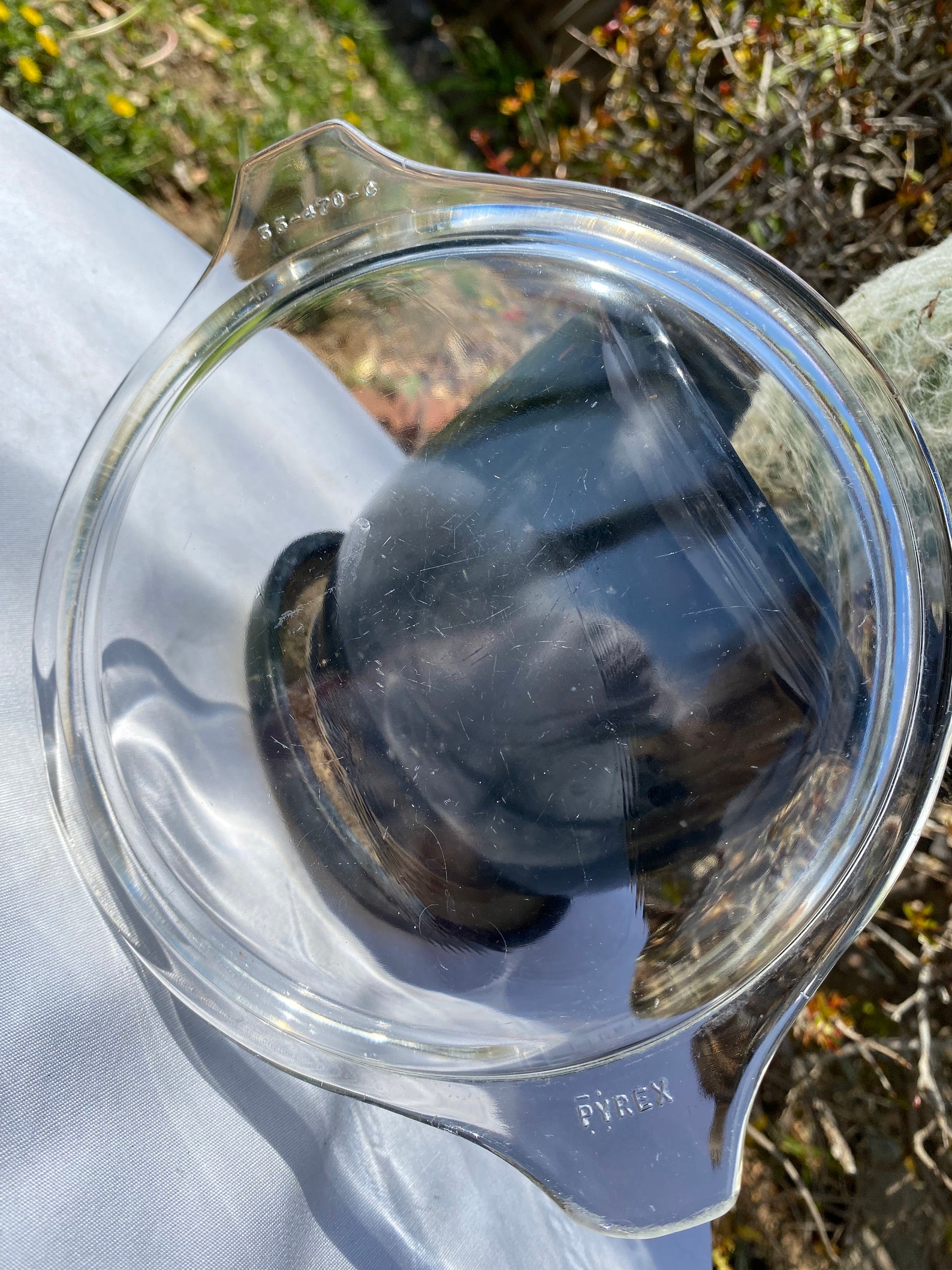 Vintage Pyrex 470-C Brown Milk Glass Clear Glass Casserole - Etsy