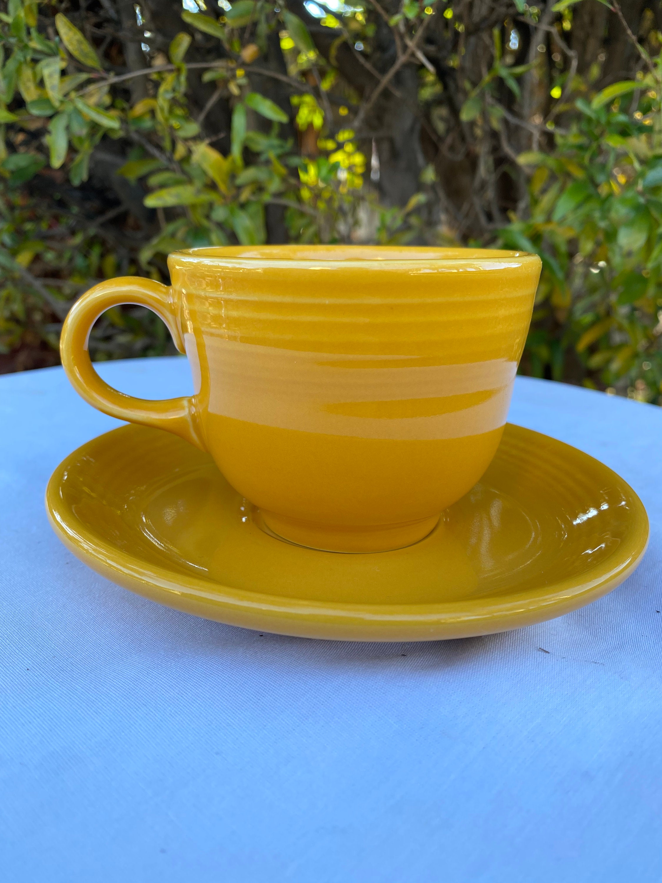 Fiestaware Tea Cups and Saucers - Etsy