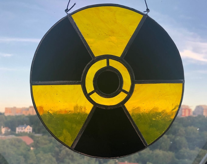 Radiation Sign Symbol / Stained Glass / Chernobyl / Suncatcher / Window ...