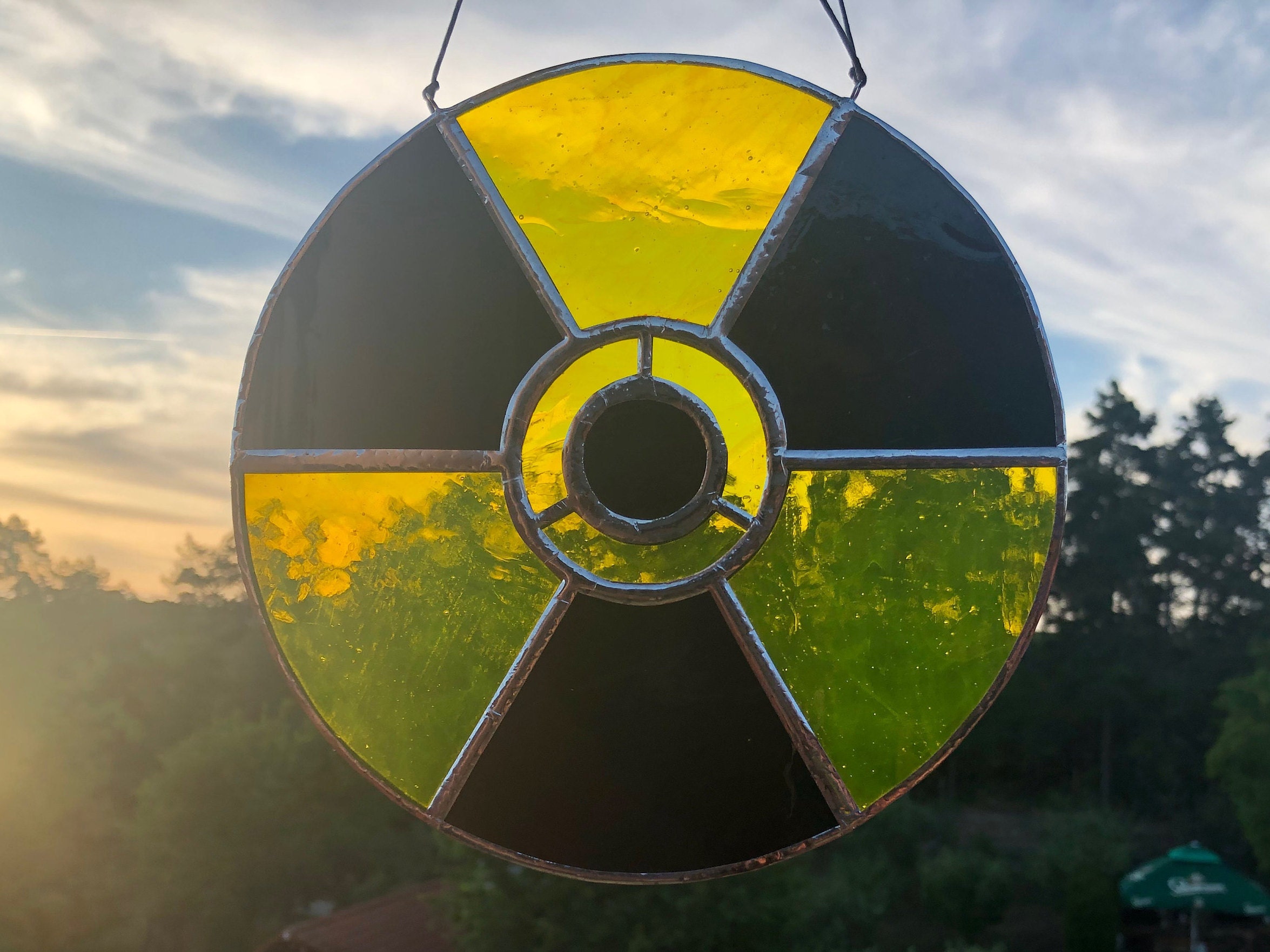 Radiation Sign Symbol / Stained Glass / Chernobyl / Suncatcher | Etsy