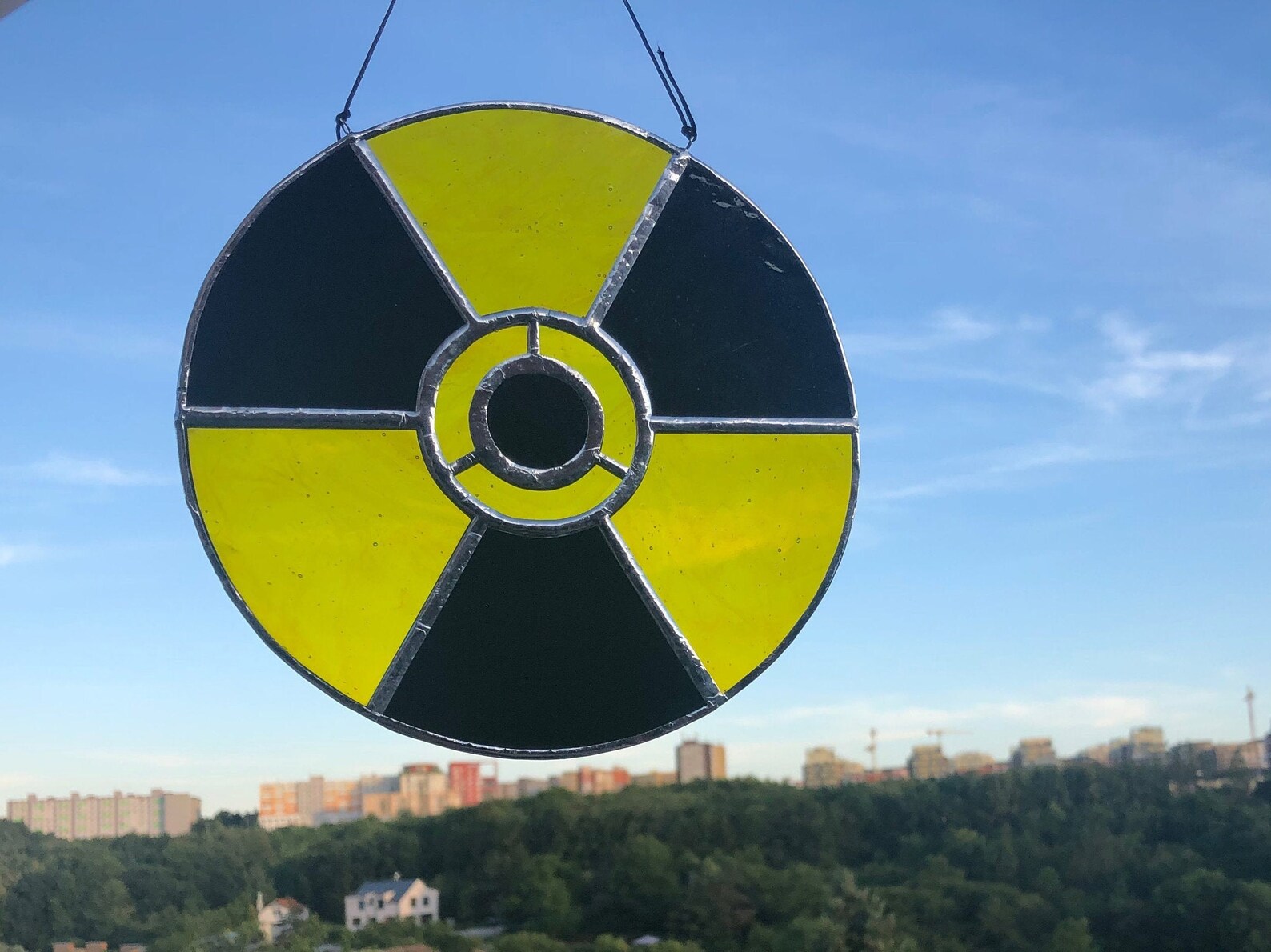 Radiation Sign Symbol / Stained Glass / Chernobyl / Suncatcher | Etsy