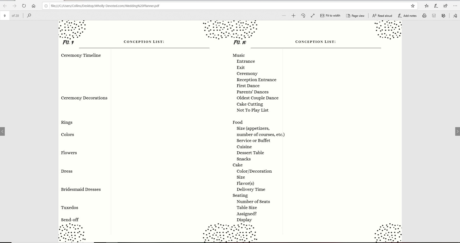 Wedding Planner Printable PDF - Etsy